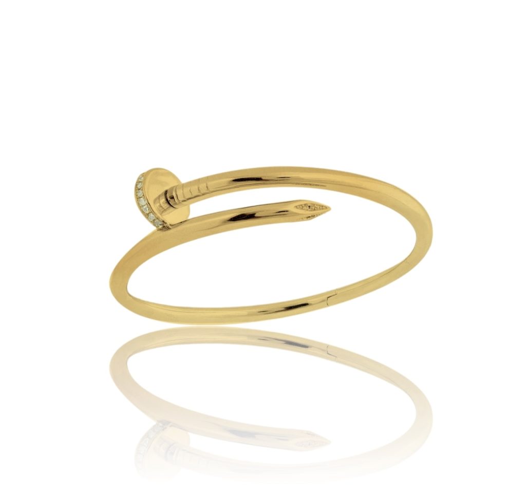 Bracelete Inspired Prego Gold ⋆ Dani Dellicatta Joias e Semijoias