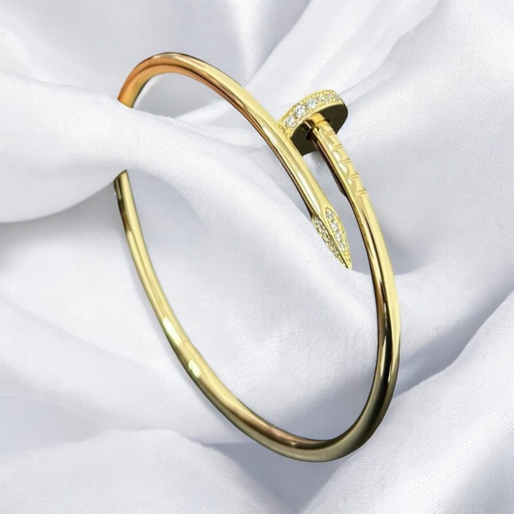 Bracelete Inspired Prego Gold ⋆ Dani Dellicatta Joias e Semijoias